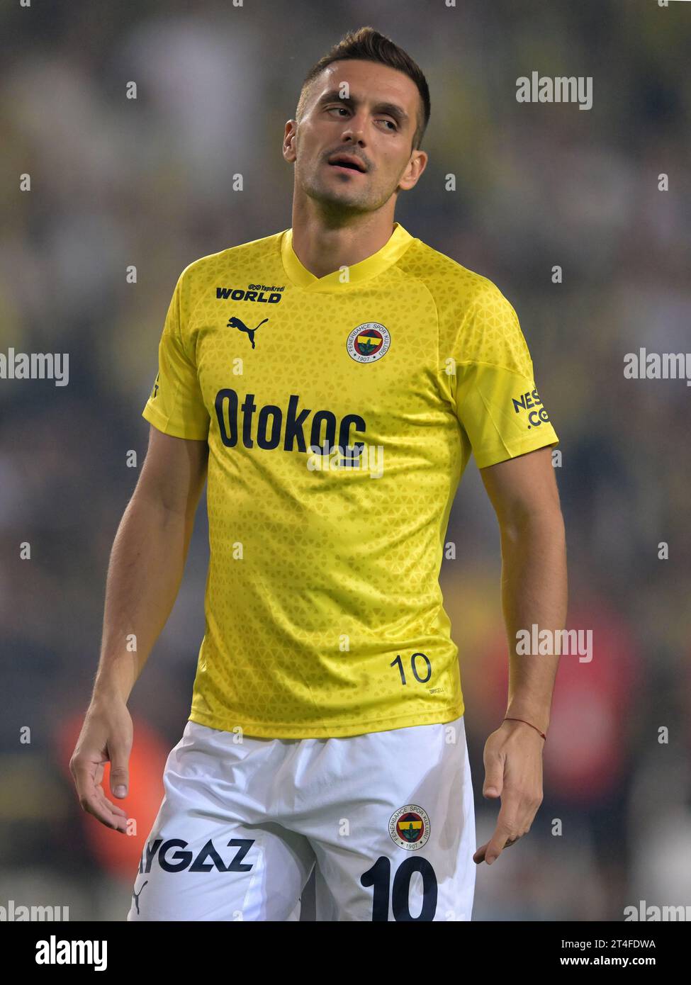 ISTANBUL - Dusan Tadic of Fenerbahce SK during the Turkish Super Lig match between Fenerbahce AS ...