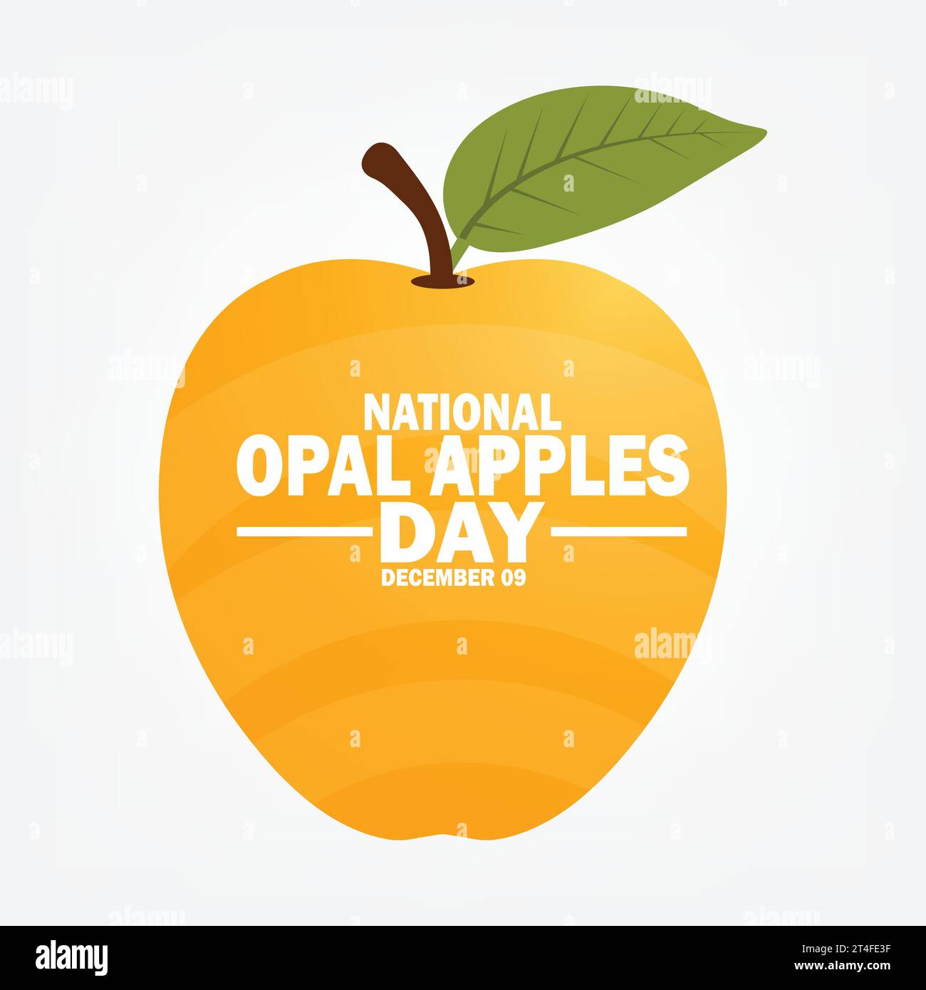 National Opal Apples Day. December 09. Design template for banner ...