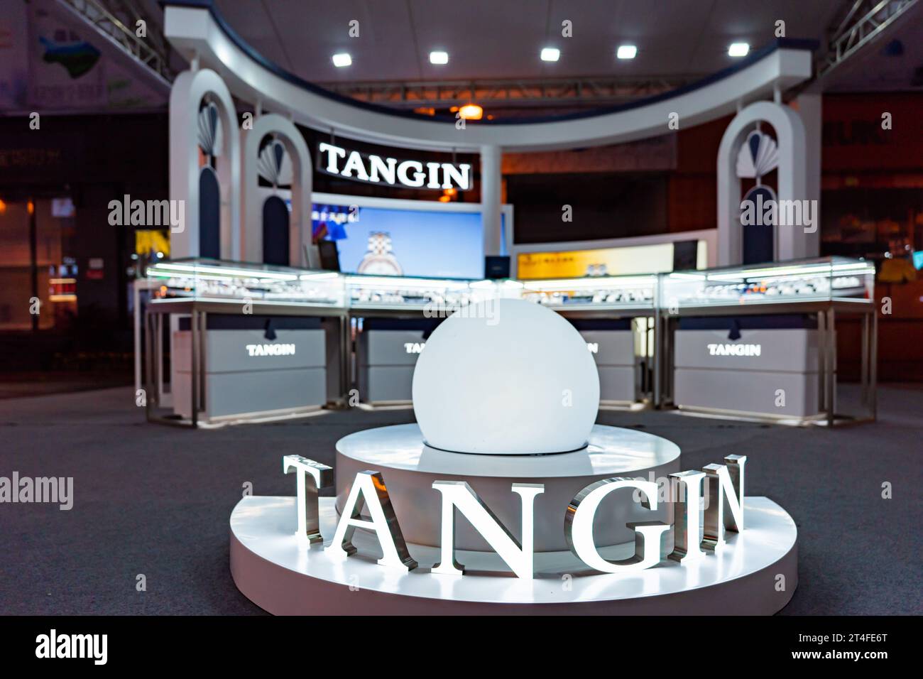 CHONGQING, CHINA - OCTOBER 30, 2023 - Visitors visit TANGIN's booth at ...