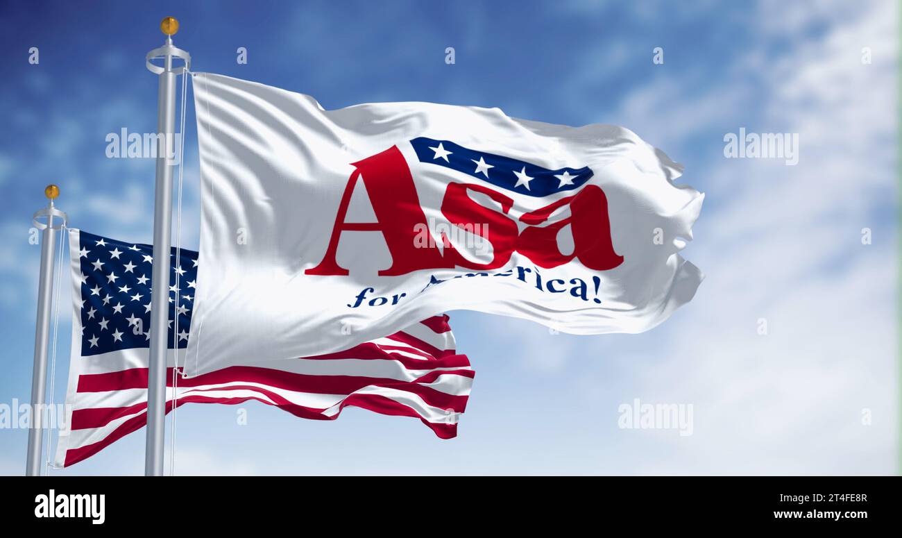 Bentonville, US, June 20 2023: Asa Hutchinson 2024 presidential ...