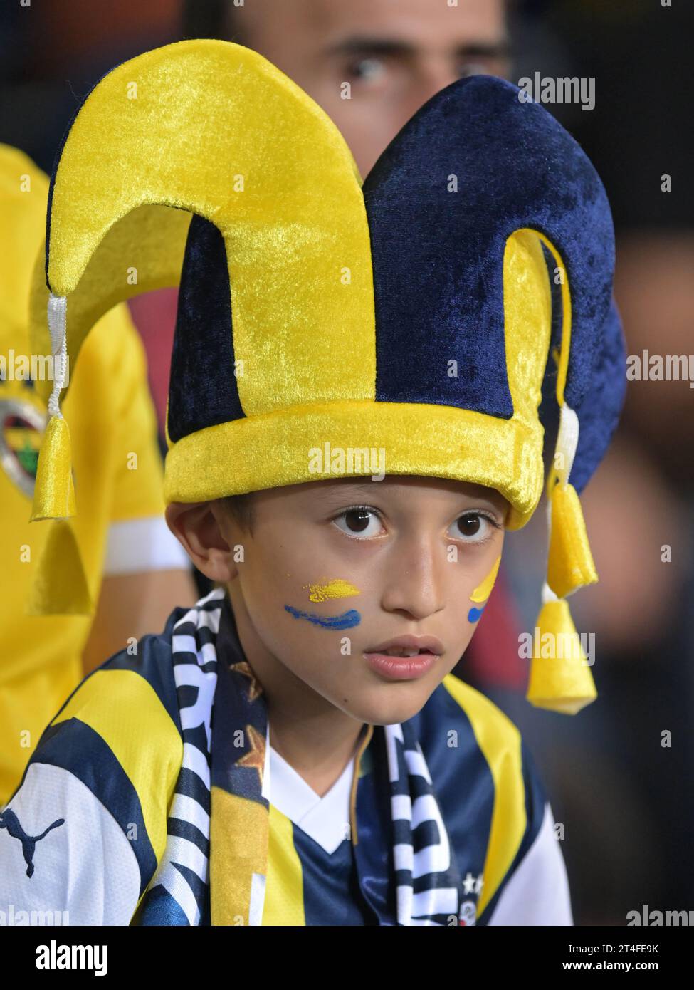 ISTANBUL - Fenerbahce supporter during the Turkish Super Lig match ...