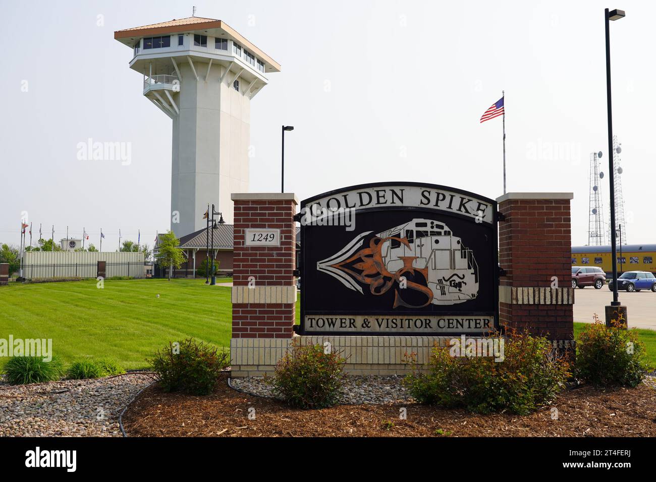 North Platte, Nebraska, USA - May 21, 2023: Bailey rail yard for the ...