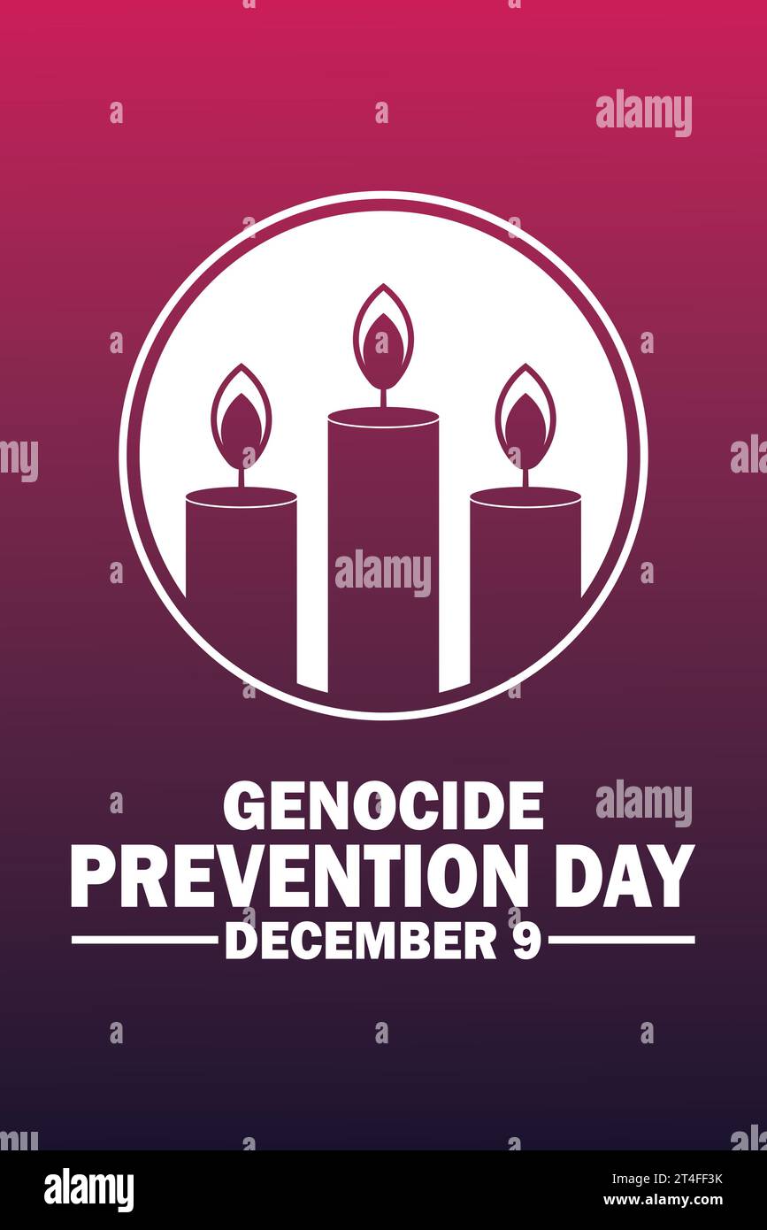 Genocide Prevention Day. December 09. Design template for banner ...