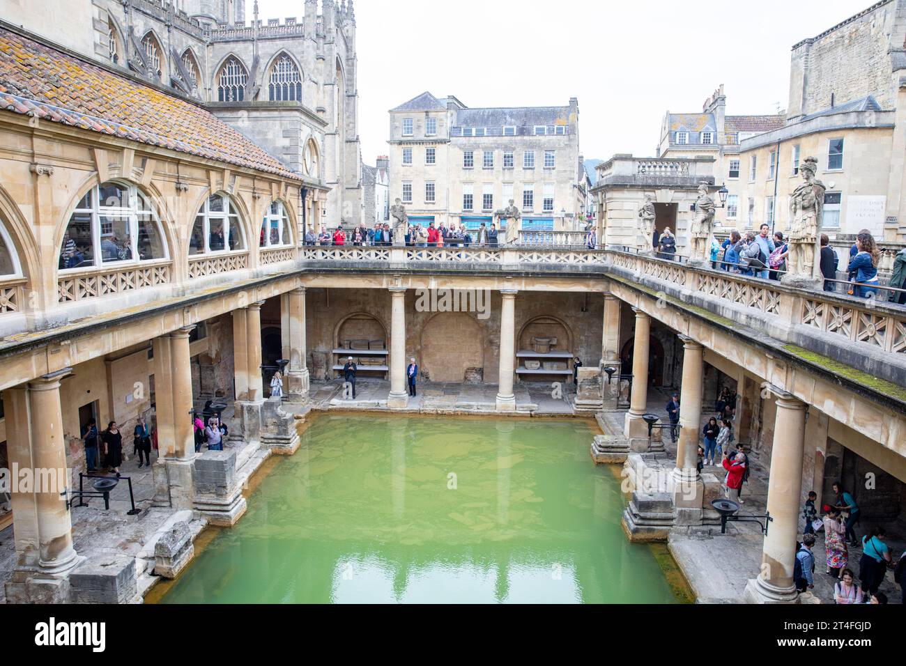 Roman baths, city of Bath Somerset in England, used for public bathing ...