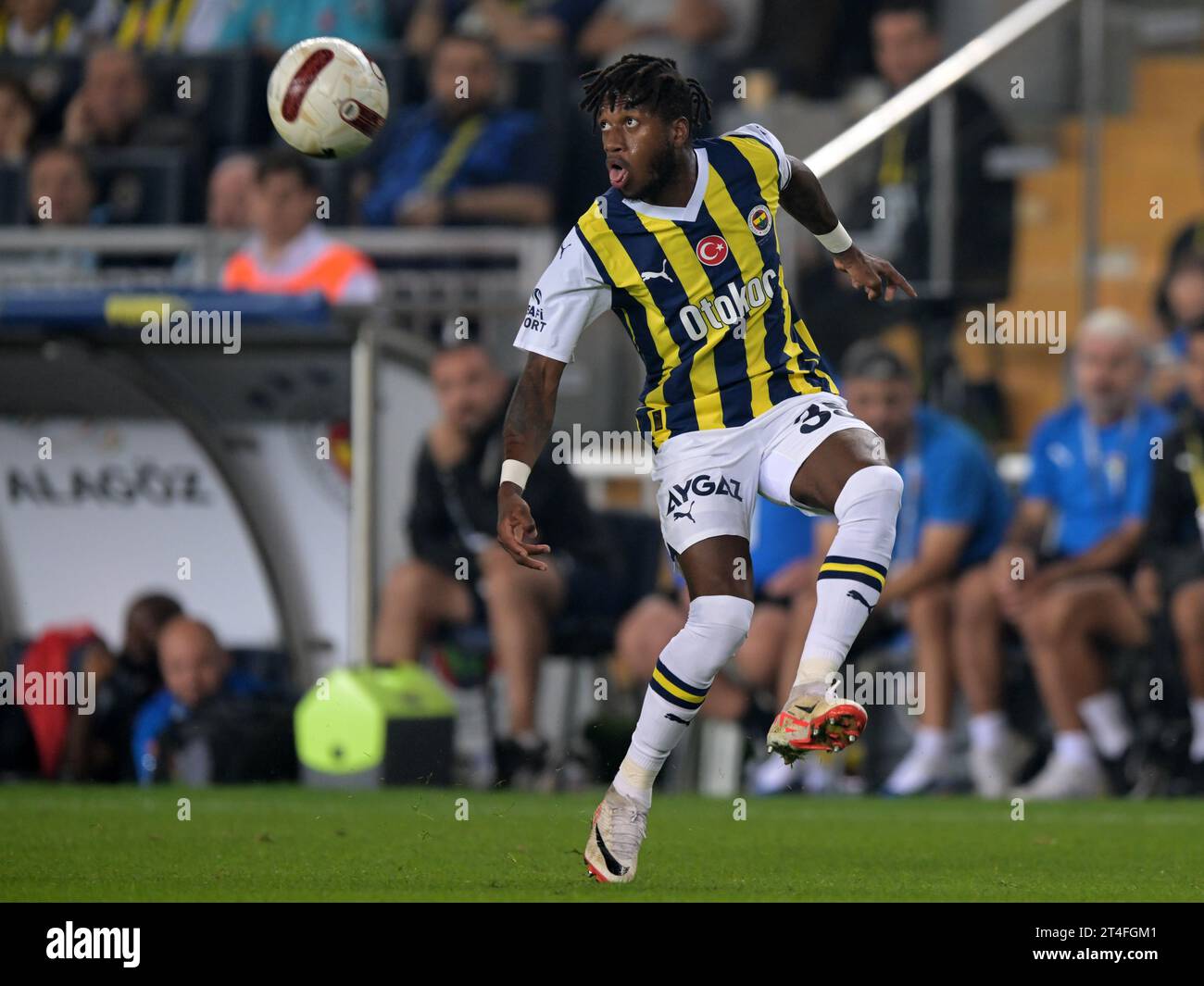 ISTANBUL - Fred of Fenerbahce SK during the Turkish Super Lig match ...