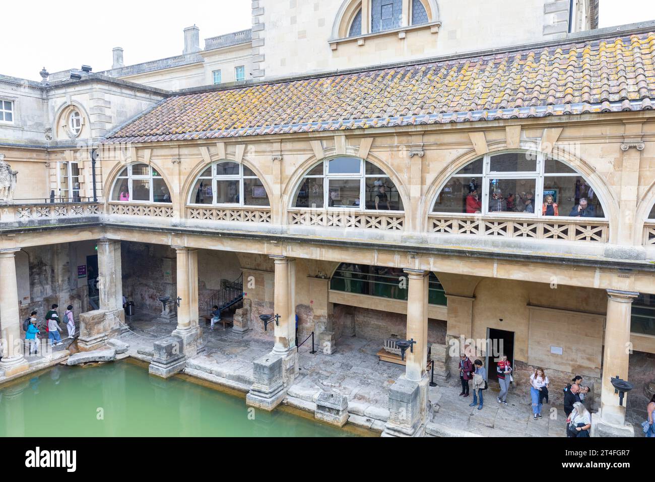 Roman baths, city of Bath Somerset in England, used for public bathing ...