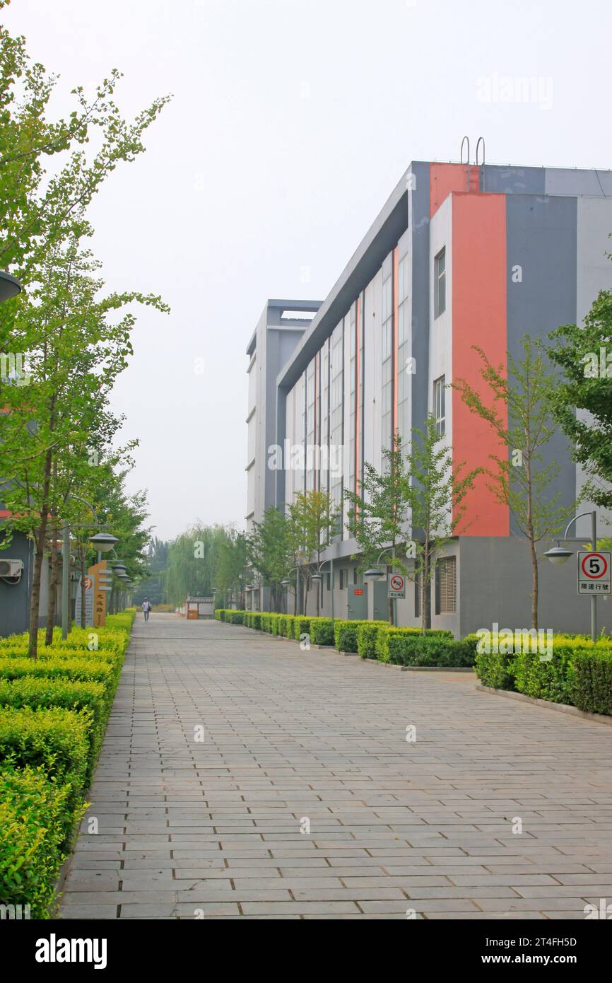 School building scenery Stock Photo - Alamy