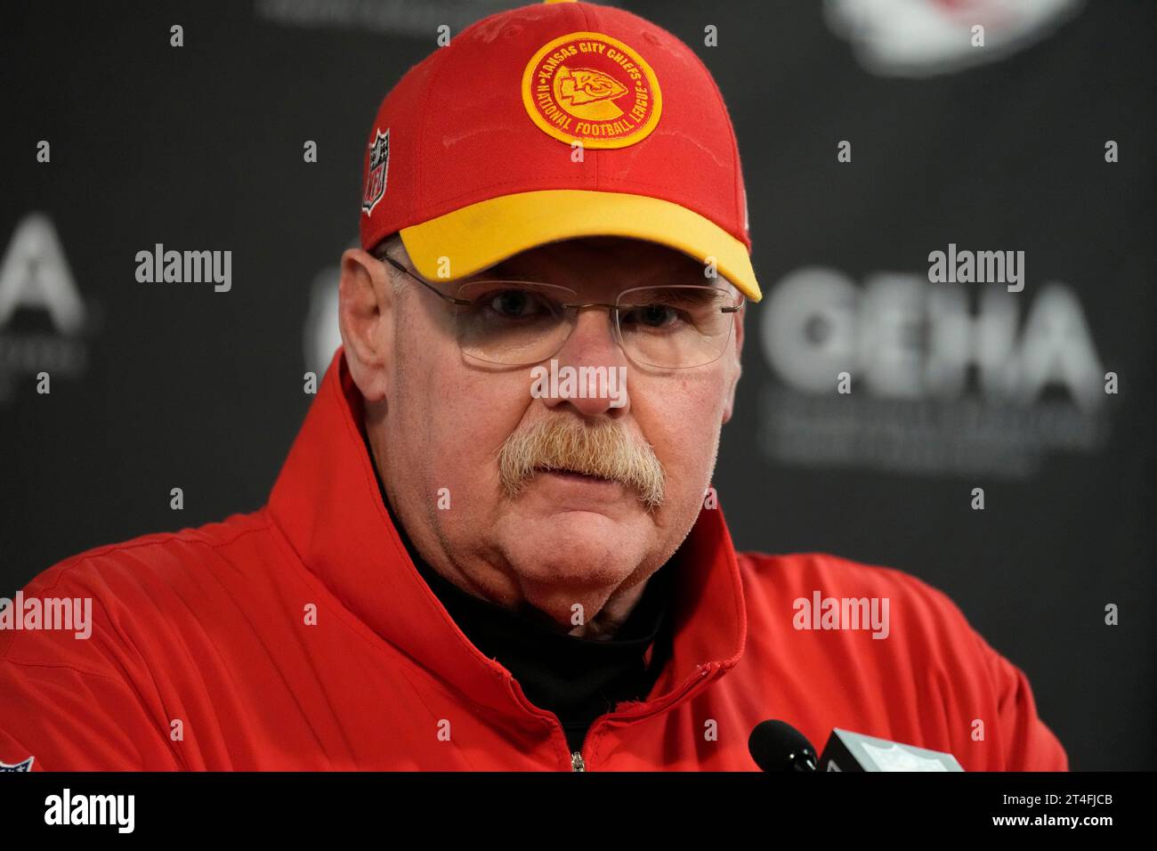 Kansas City Chiefs head coach Andy Reid () after an NFL football game ...