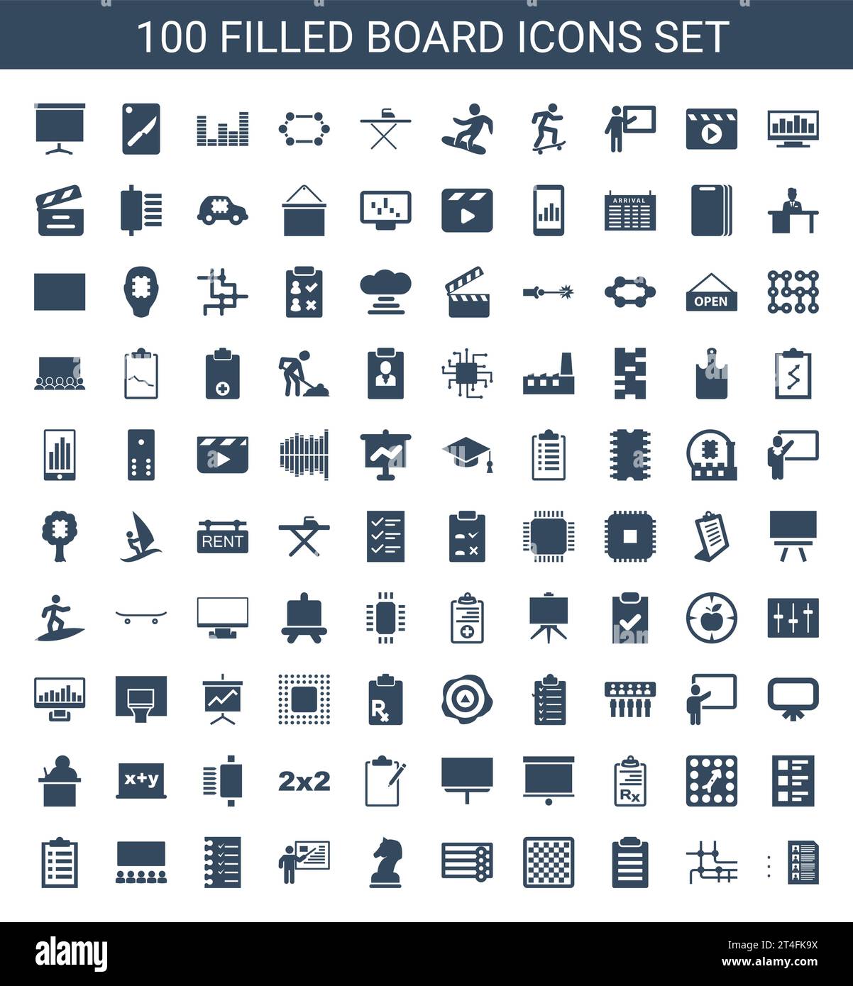 Board icons Royalty Free Vector Image Stock Vector Image & Art - Alamy