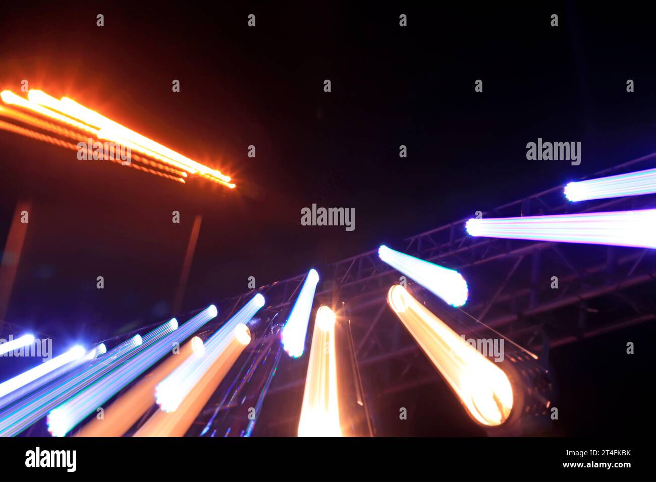 stage lighting effect in the dark Stock Photo - Alamy