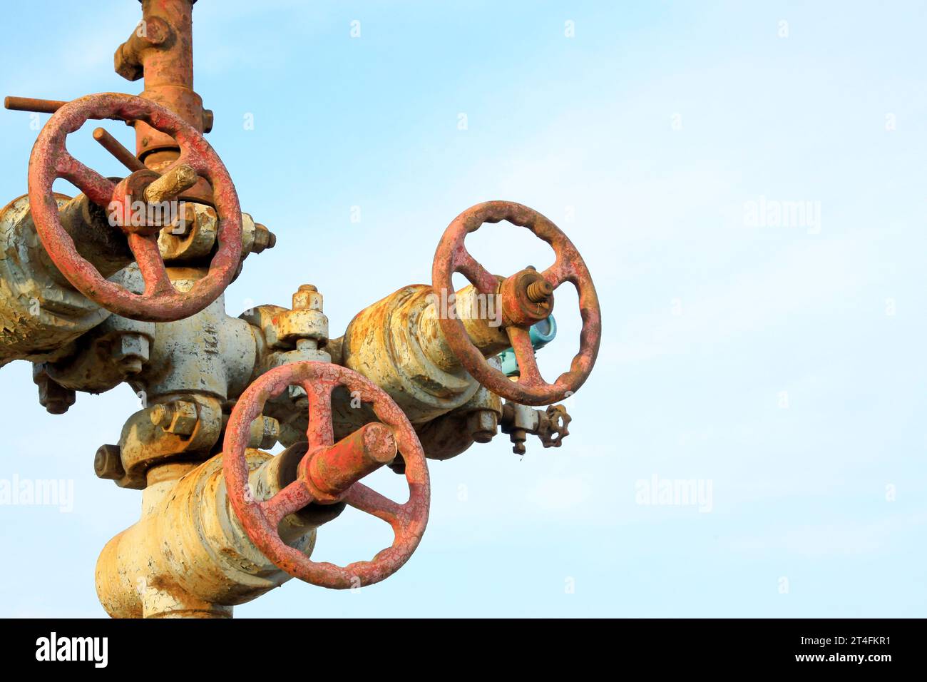 Oil piping components, closeup of photo Stock Photo - Alamy