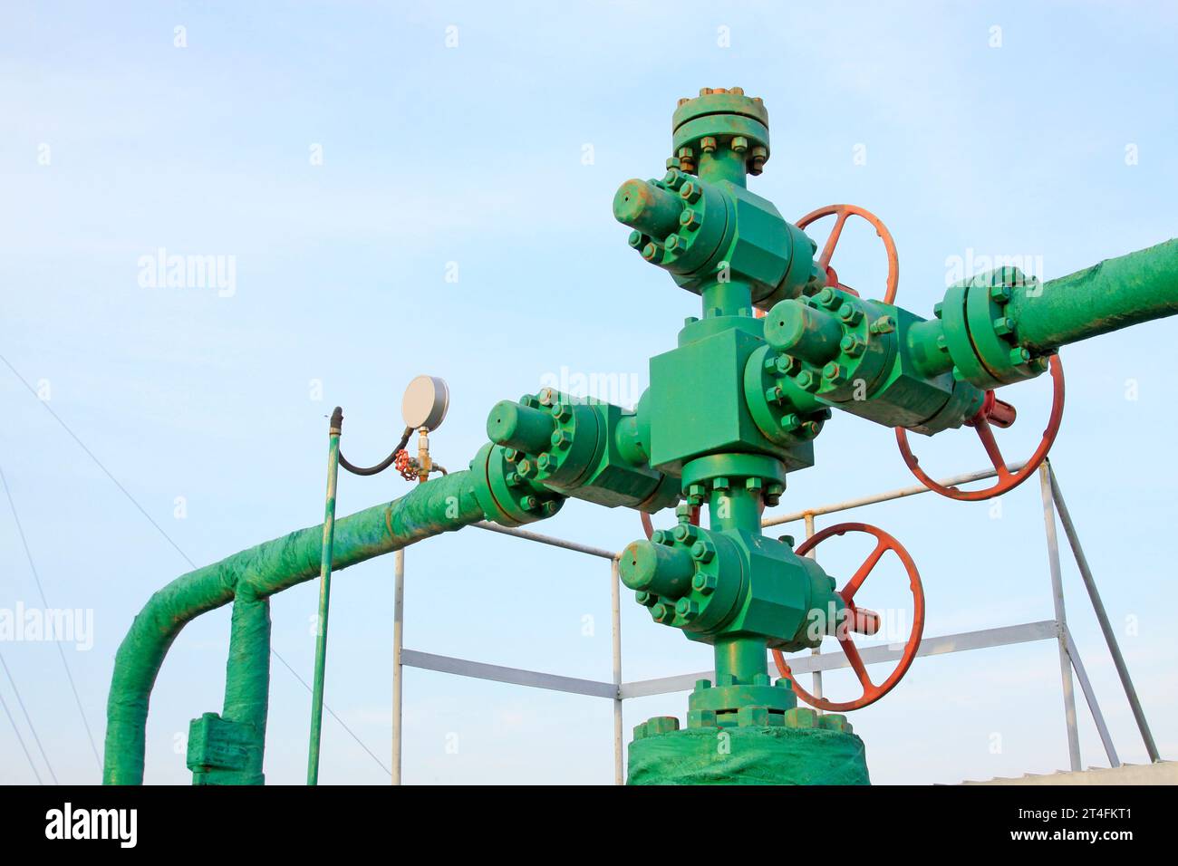 Oil piping components, closeup of photo Stock Photo - Alamy