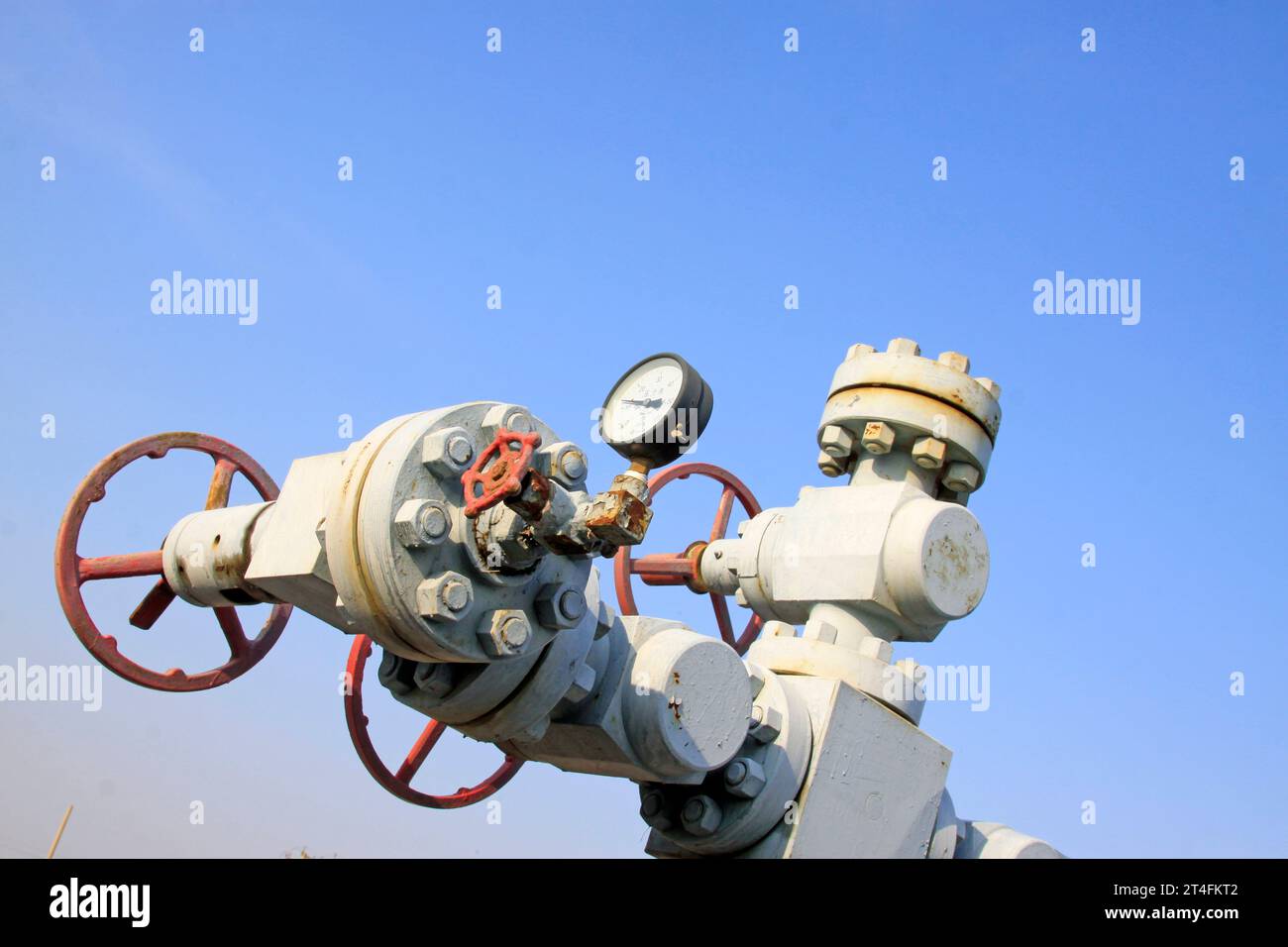 Oil piping components, closeup of photo Stock Photo - Alamy