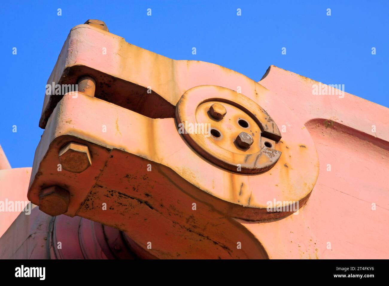 Beam pumping unit crank, closeup of photo Stock Photo - Alamy