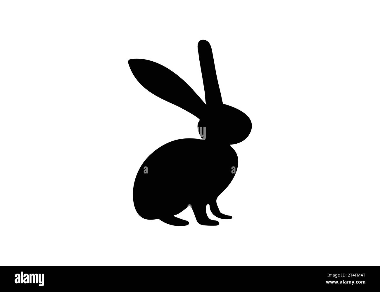 Simple rabbit illustration Stock Vector Images - Alamy