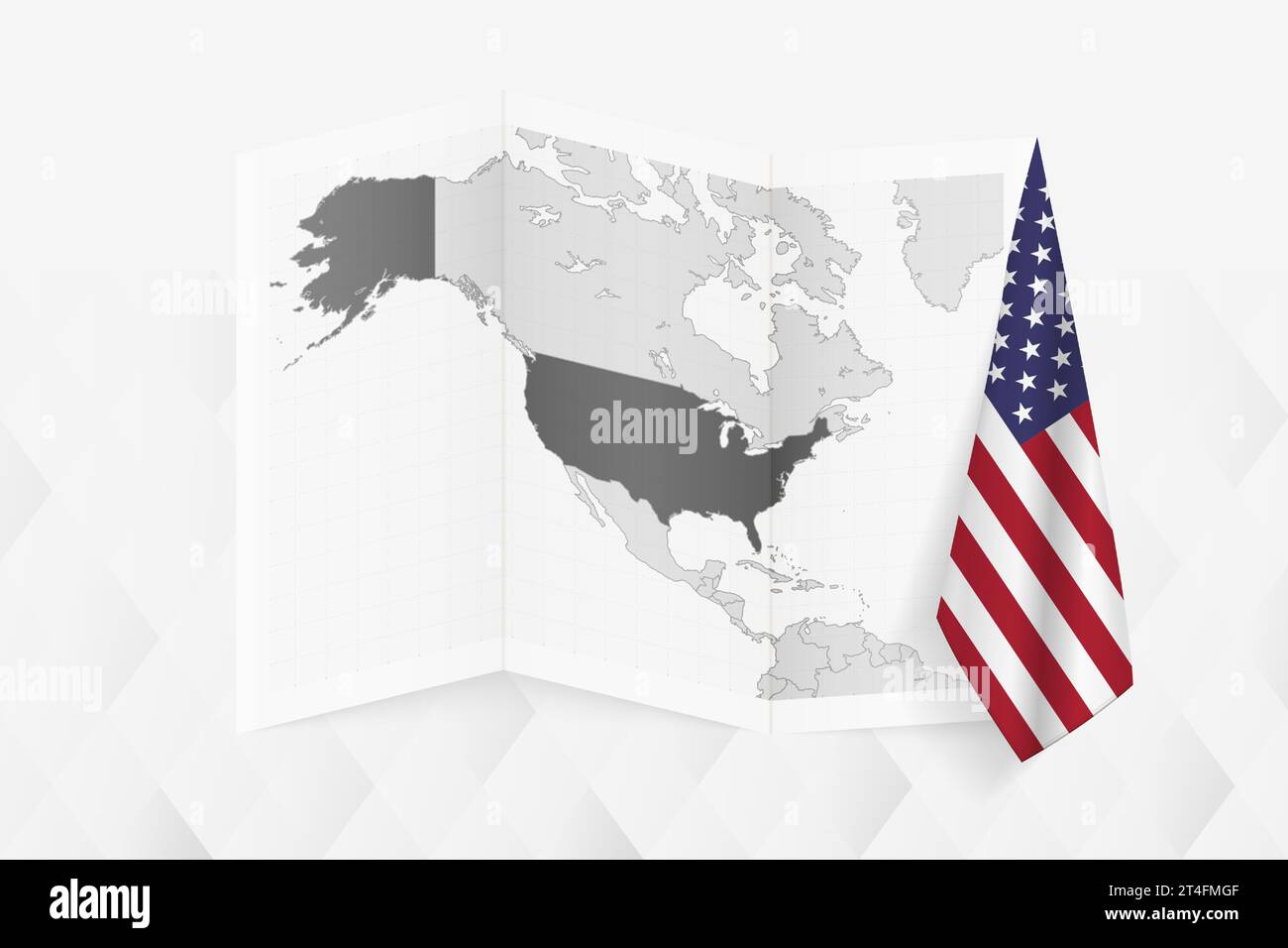 Gray Scale American Flag