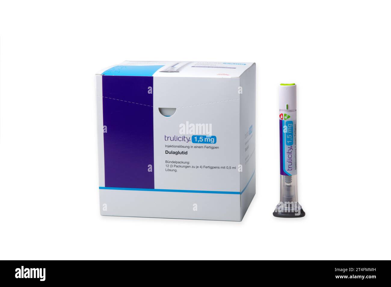 HUETTENBERG, GERMANY - OKTOBER - 20 - 2023: Box of trulicity containing ...