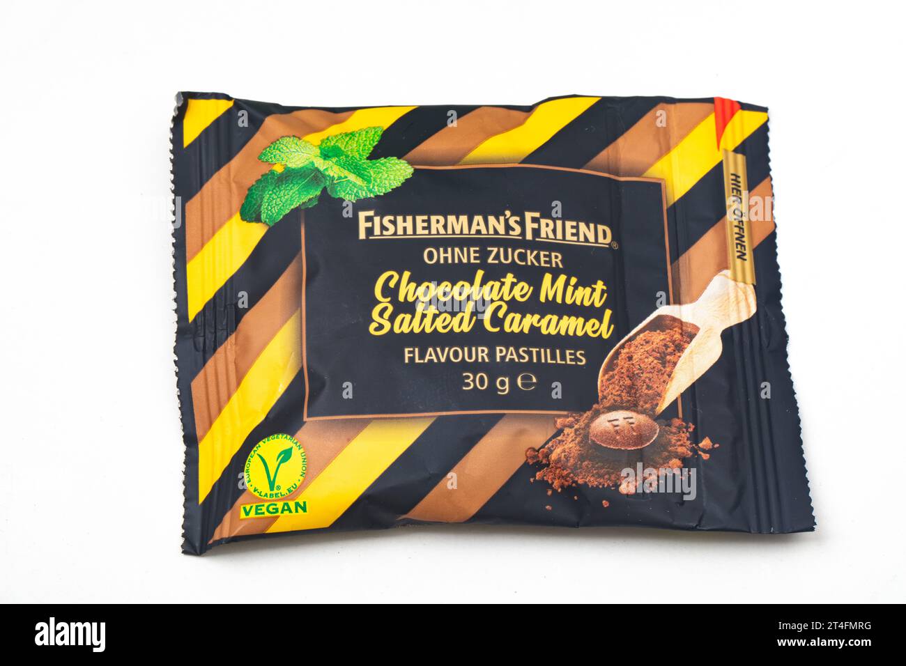 HUETTENBERG, GERMANY - 09-15-2023 - Fishermans Friend - Chocolate Mint ...