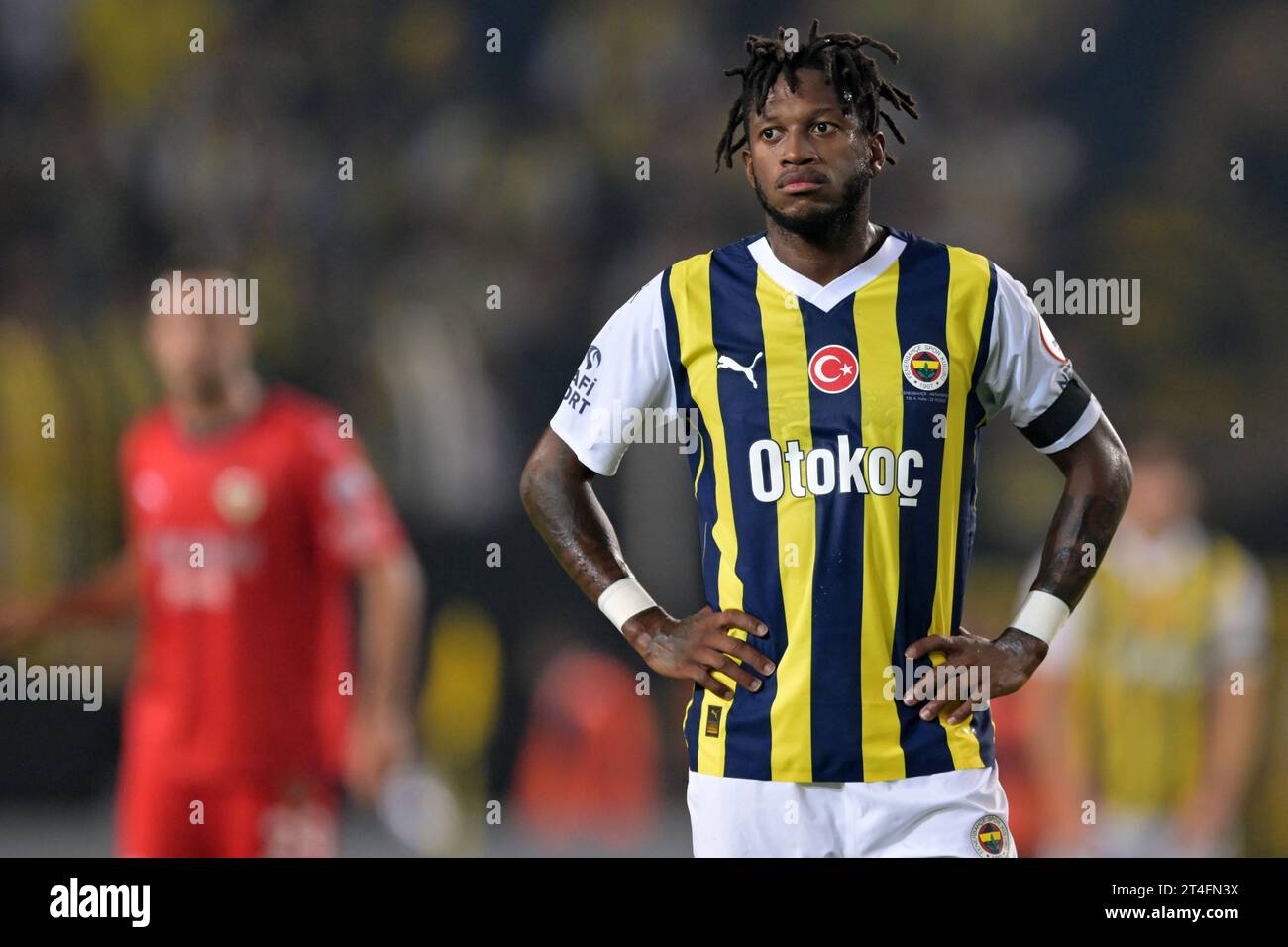 ISTANBUL - Fred of Fenerbahce SK during the Turkish Super Lig match between Fenerbahce AS and ...