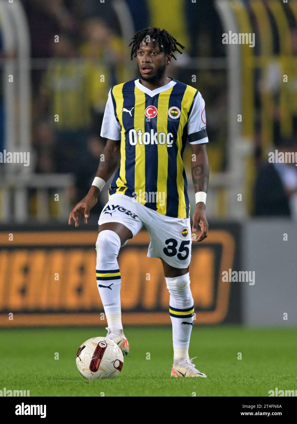 ISTANBUL - Fred of Fenerbahce SK during the Turkish Super Lig match ...