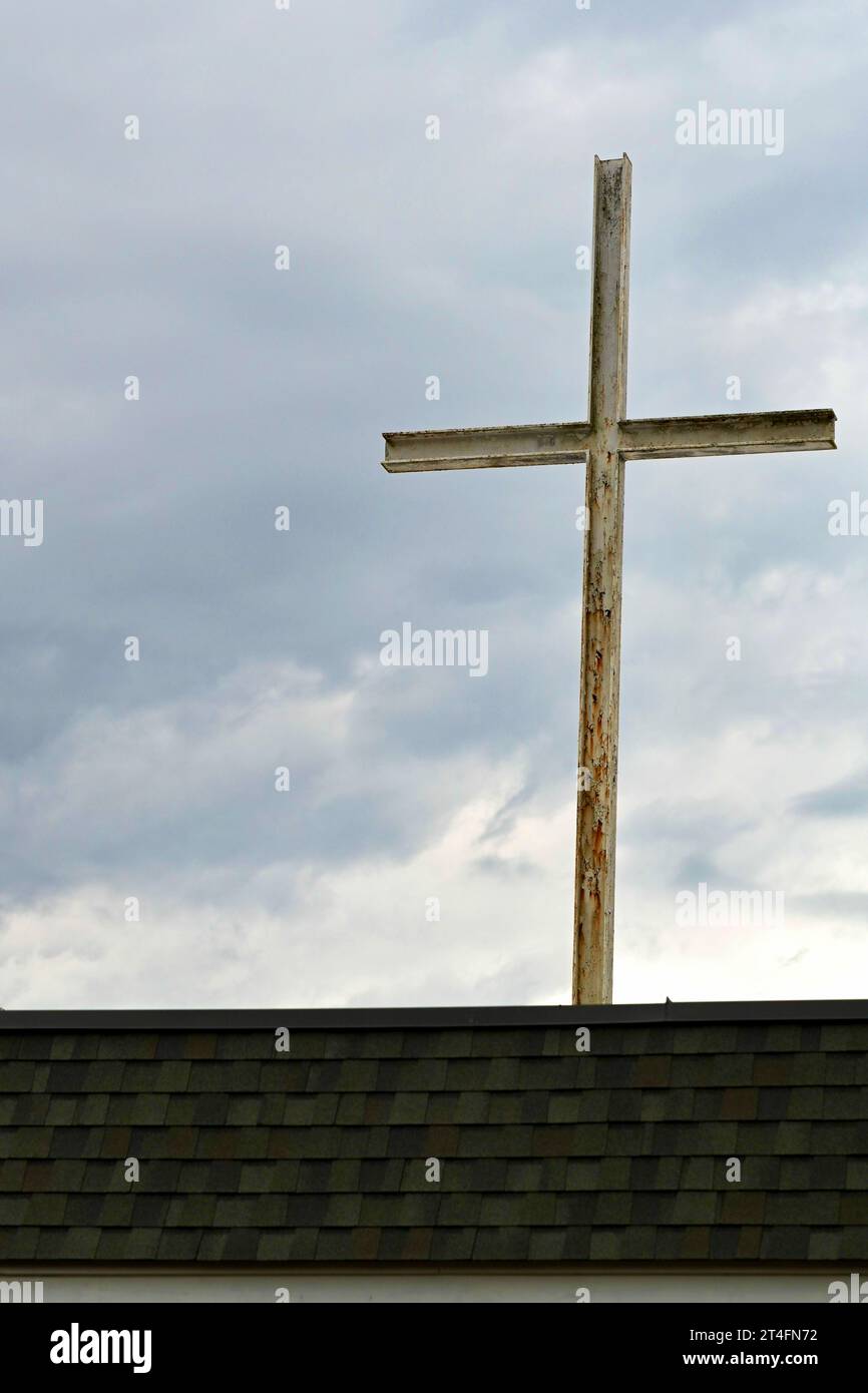 Jesus christ on cross clouds hi-res stock photography and images - Alamy