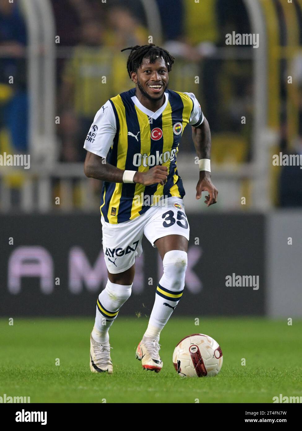 ISTANBUL - Fred of Fenerbahce SK during the Turkish Super Lig match ...