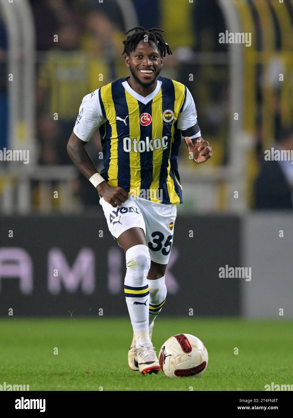 ISTANBUL - Fred of Fenerbahce SK during the Turkish Super Lig match ...