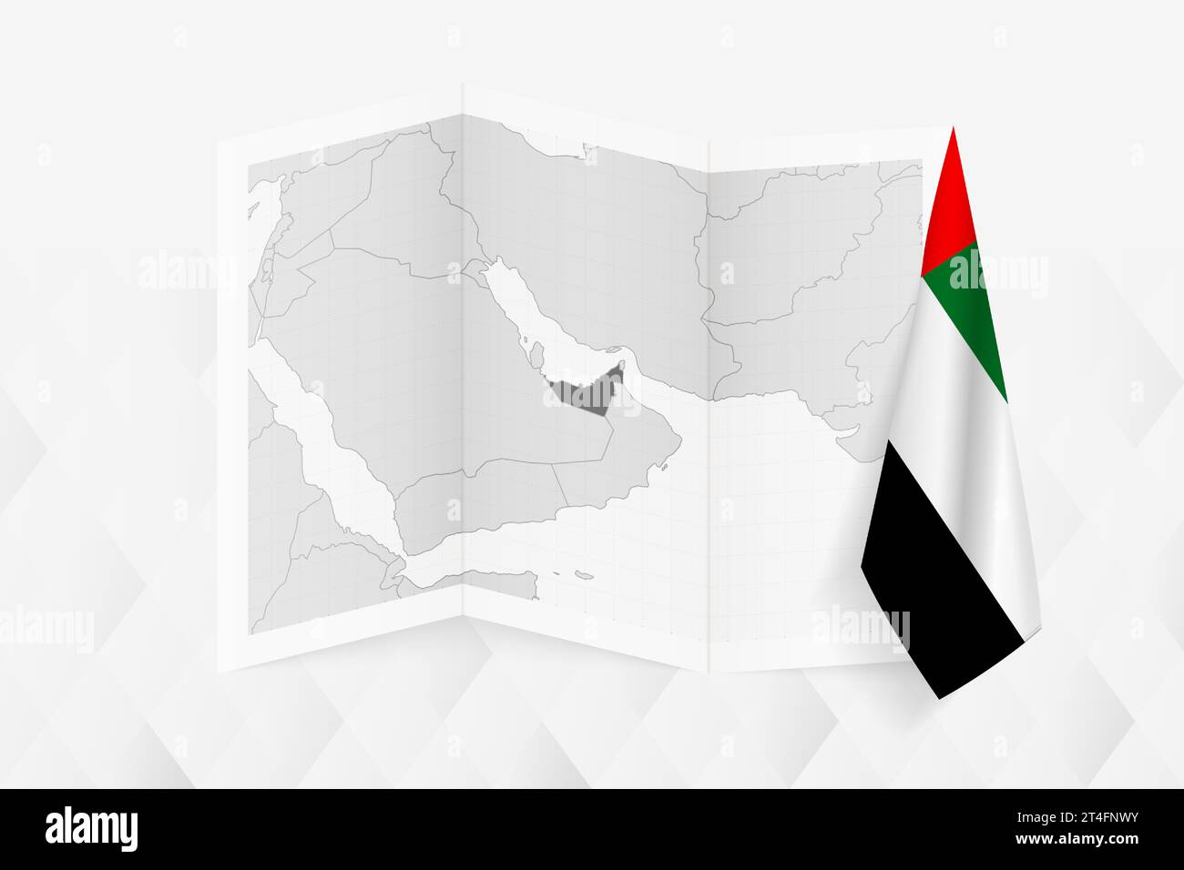 Grayscale map united arab Stock Vector Images - Alamy