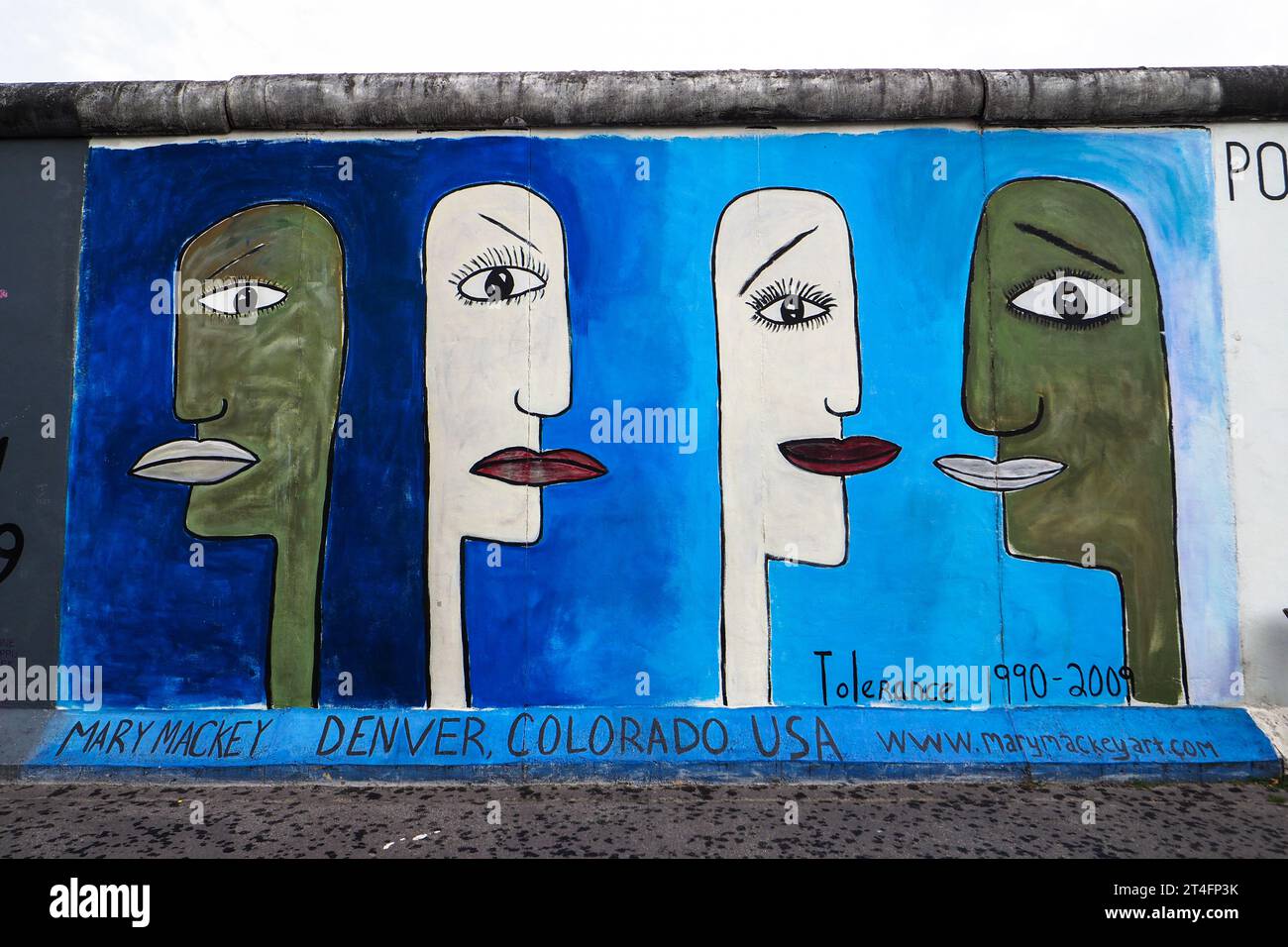 Berlin, Germany. 4th July 2023. Tolerance by Mary Mackey: Mural in East ...