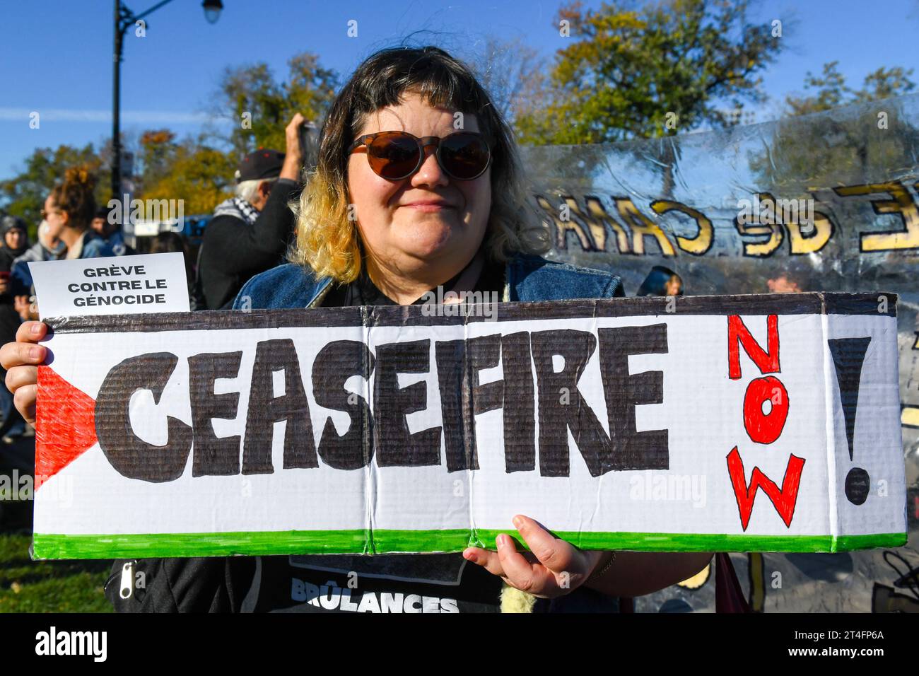 In Montreal, Canada, a multitude of demonstrators united in solidarity ...