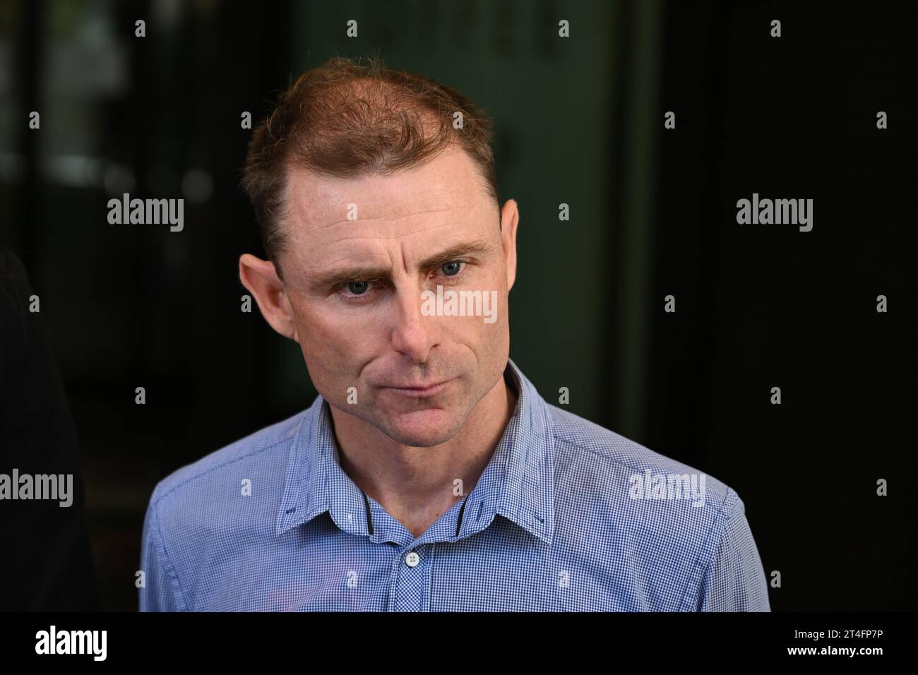 Sydney, Australia. 31st Oct, 2023. Daniel Muston leaves Downing Centre ...