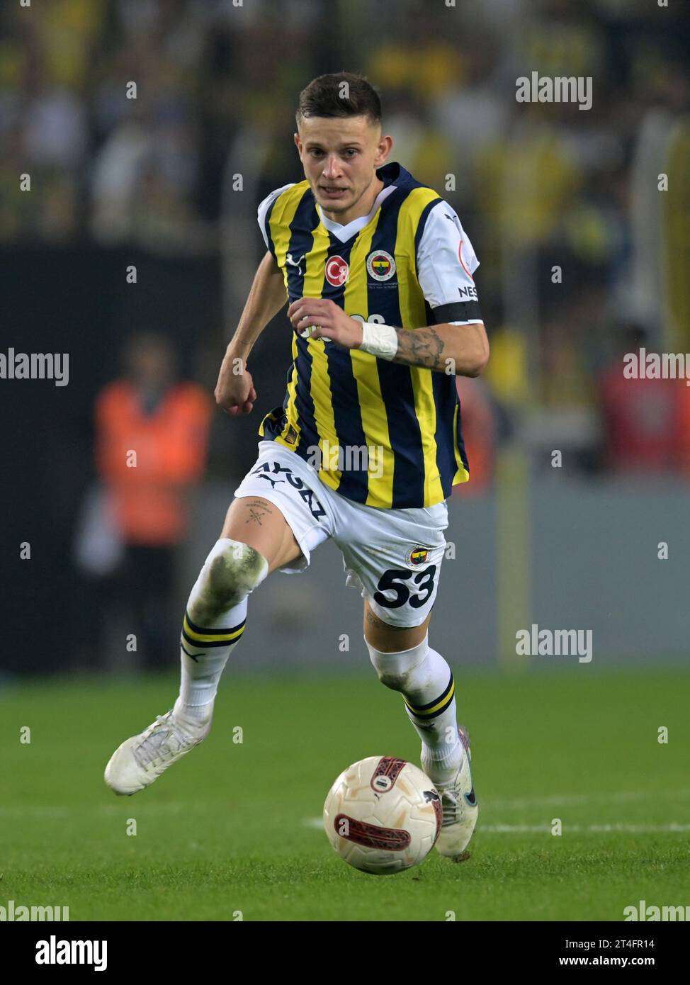 ISTANBUL - Sebastian Szymanski of Fenerbahce SK during the Turkish Super Lig match between ...