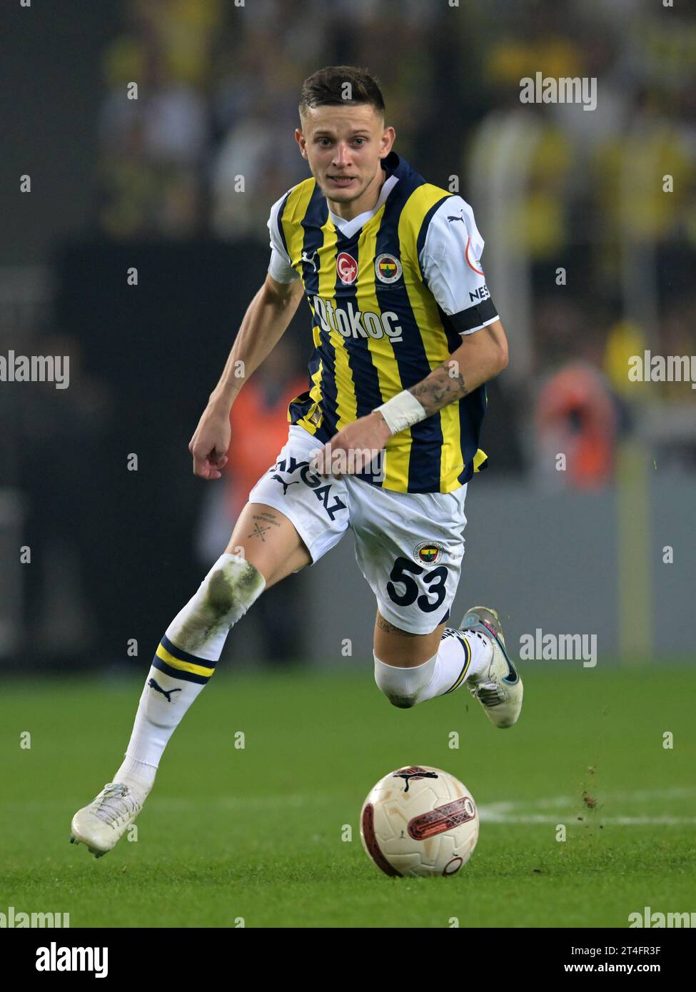 ISTANBUL - Sebastian Szymanski of Fenerbahce SK during the Turkish Super Lig match between ...