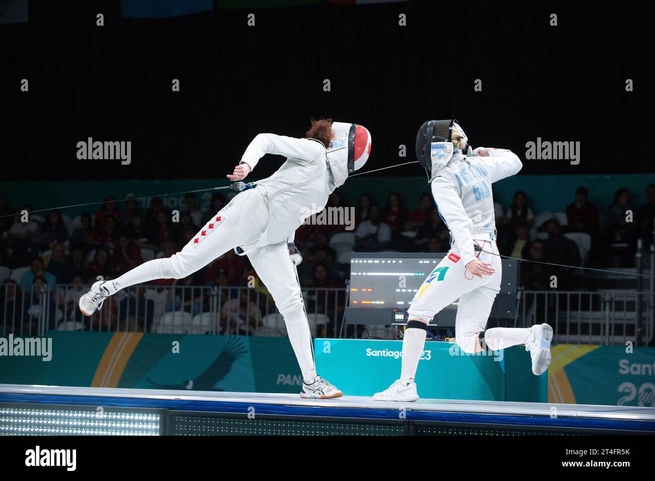 Santiago, Chile. 30th Oct, 2023. Mariana Nelz Pistoia in the fencing ...