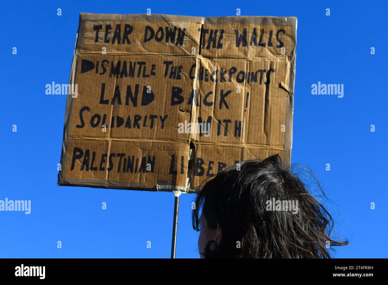 Social slogan placard hi-res stock photography and images - Alamy