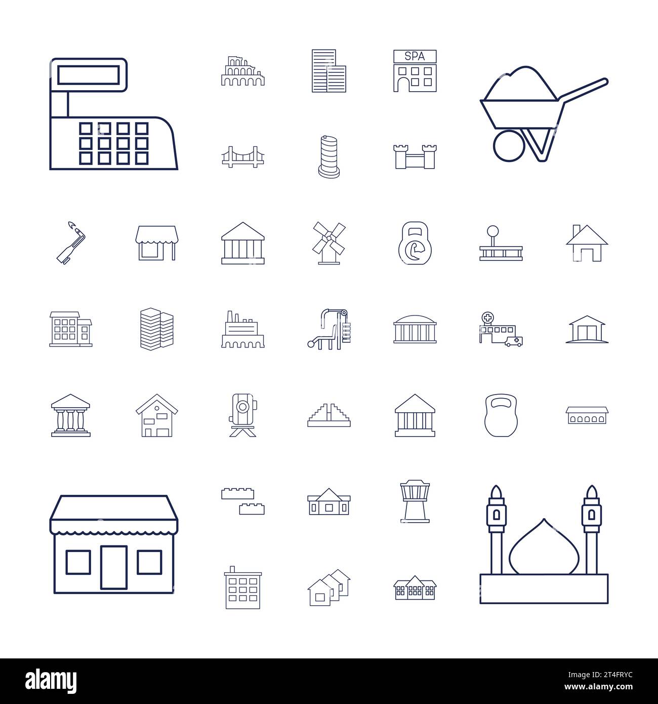 The mill tower block Stock Vector Images - Alamy