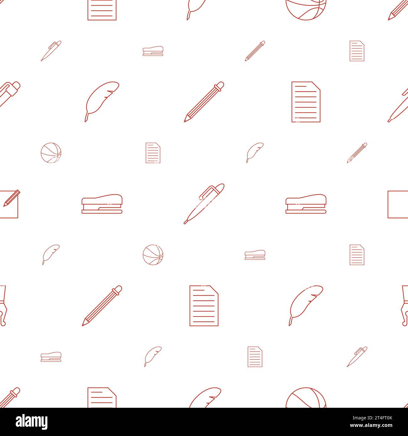 Pen icons pattern seamless white background Vector Image Stock Vector ...