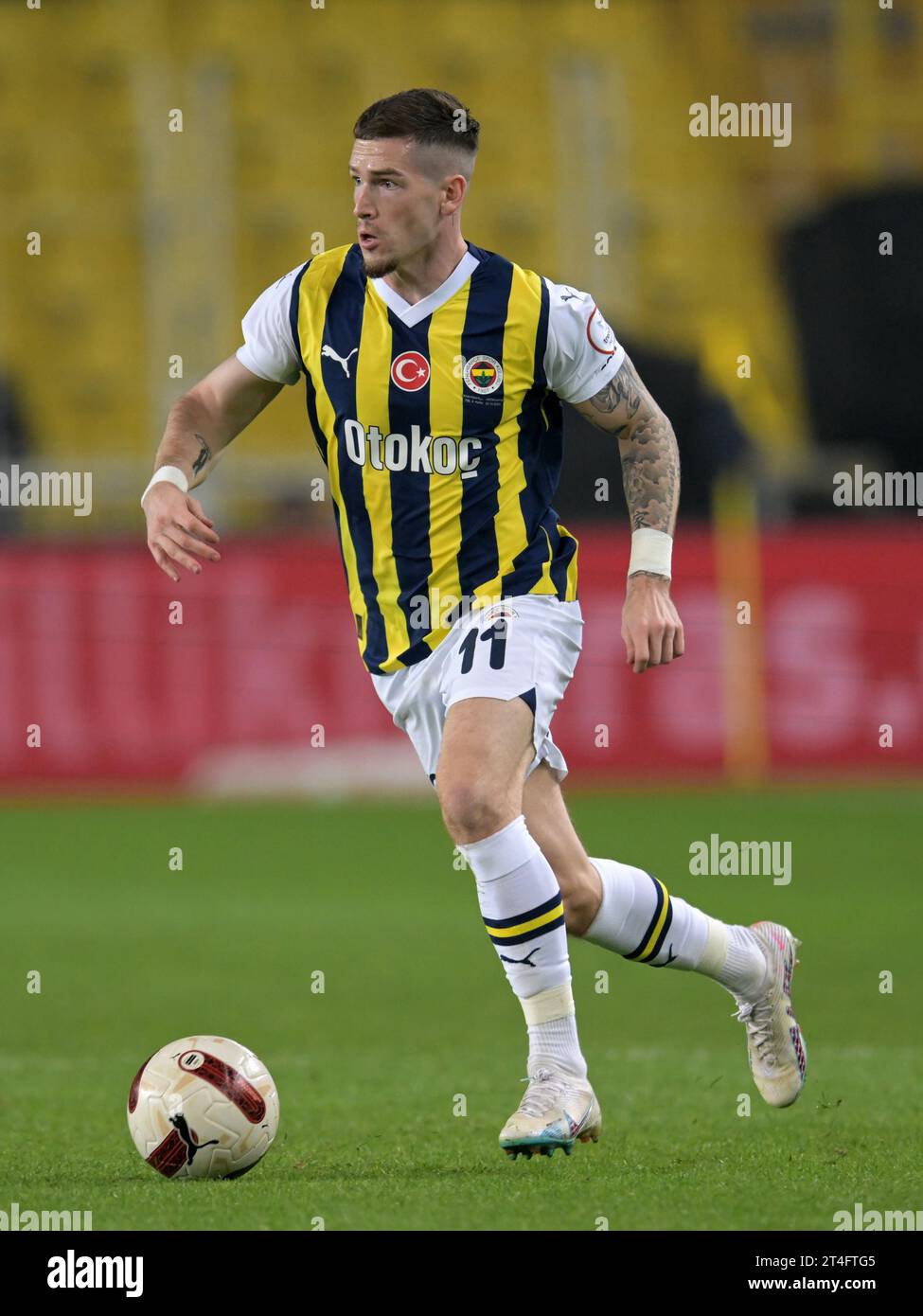 ISTANBUL - Ryan Kent of Fenerbahce SK during the Turkish Super Lig match between Fenerbahce AS ...