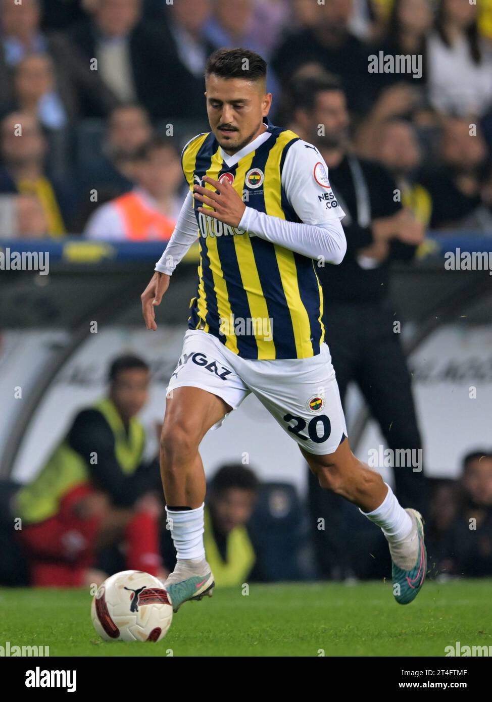 ISTANBUL - Cengiz Under of Fenerbahce SK during the Turkish Super Lig match between Fenerbahce ...