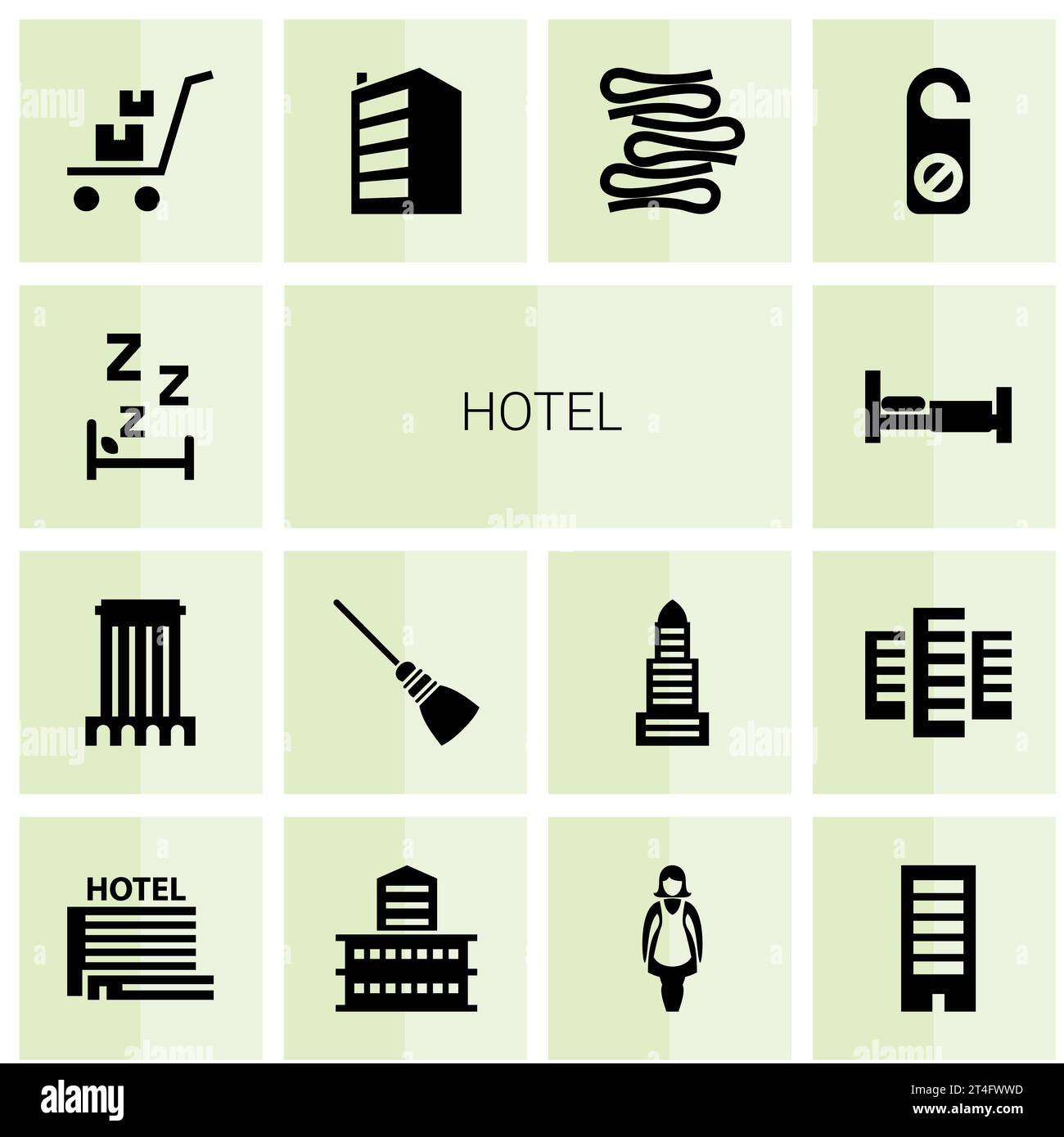 Black tower hotel Cut Out Stock Images & Pictures - Alamy