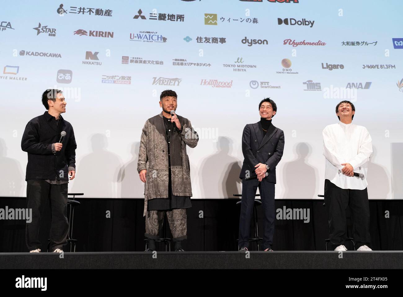 Tokyo, Japan. 30th Oct, 2023. (L-R) Hiroshi Shoji, Takenori Goto, Yuya ...