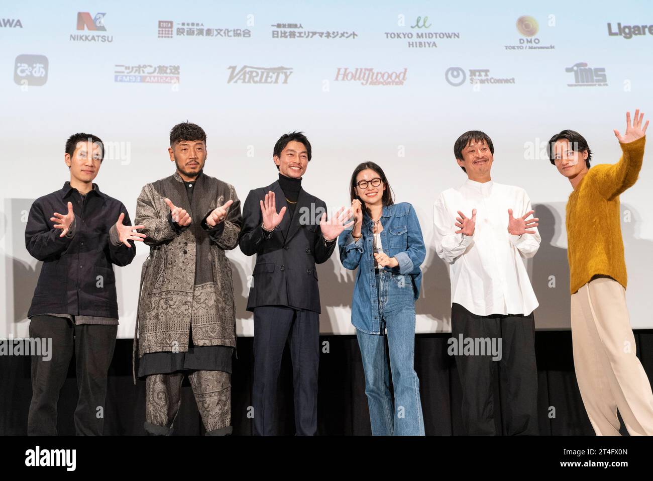 Tokyo, Japan. 30th Oct, 2023. (L-R) Hiroshi Shoji, Takenori Goto, Yuya ...