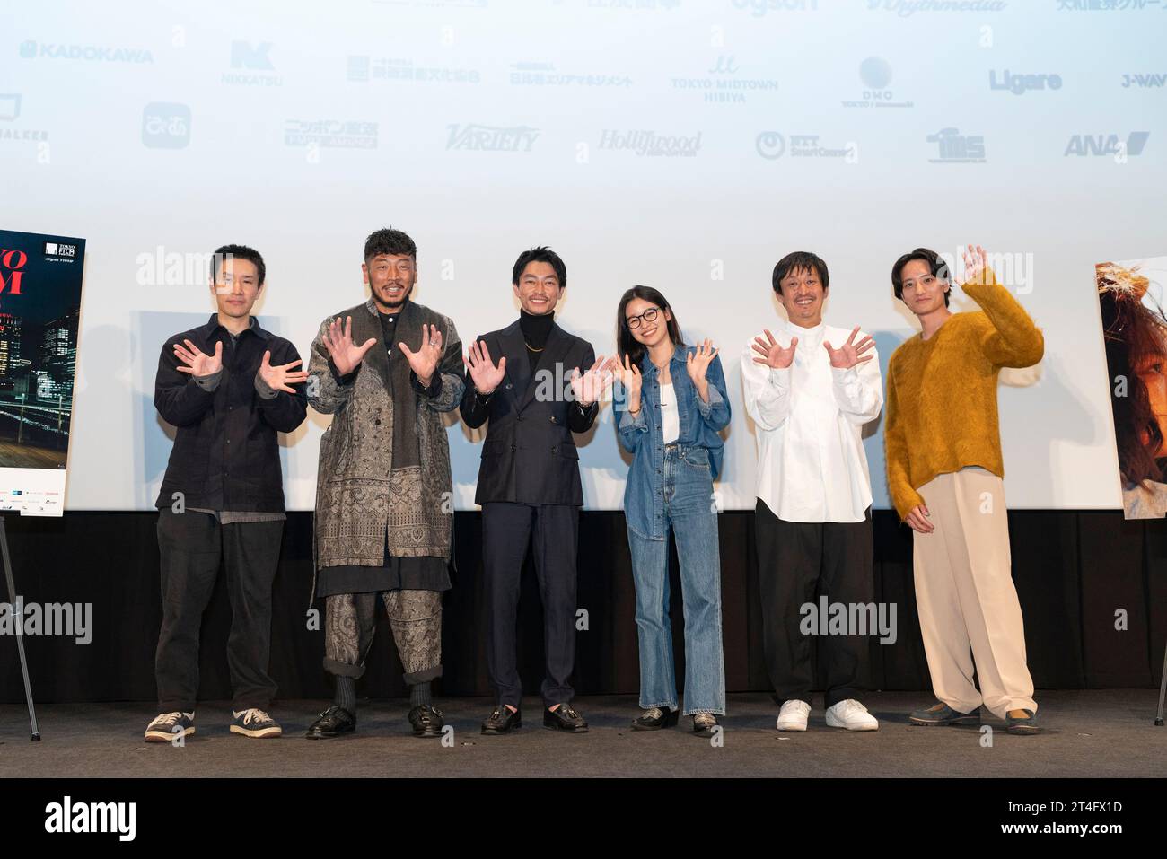 Tokyo, Japan. 30th Oct, 2023. (L-R) Hiroshi Shoji, Takenori Goto, Yuya ...