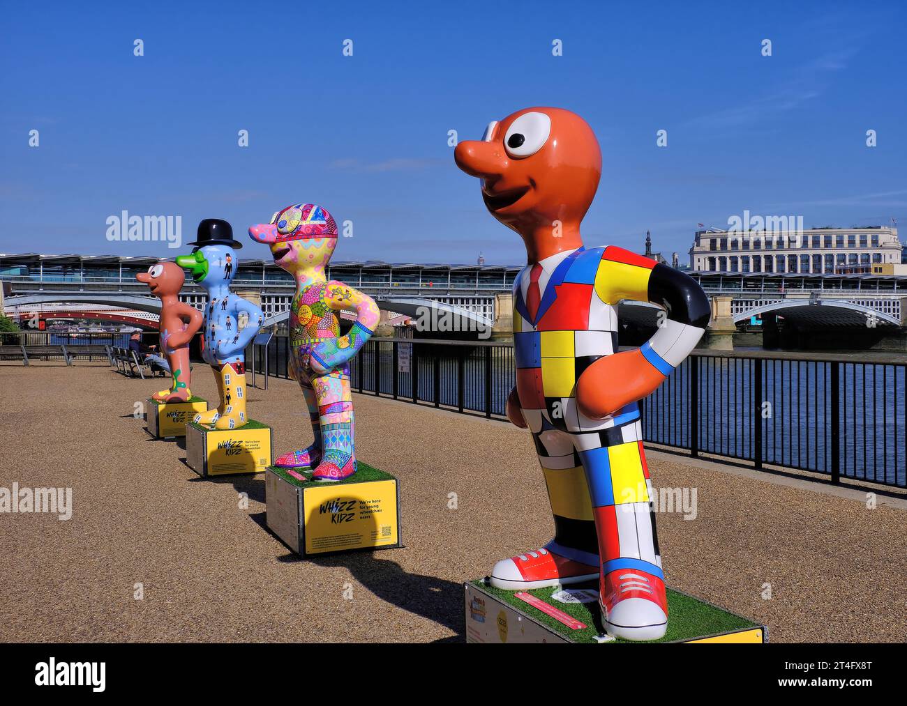 South Bank: Four colourful morph statues for wheelchair charity Whizz ...