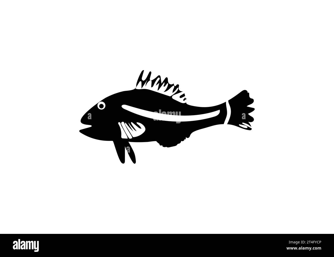 Look at minimal style Australian Flathead Perch icon illustration ...