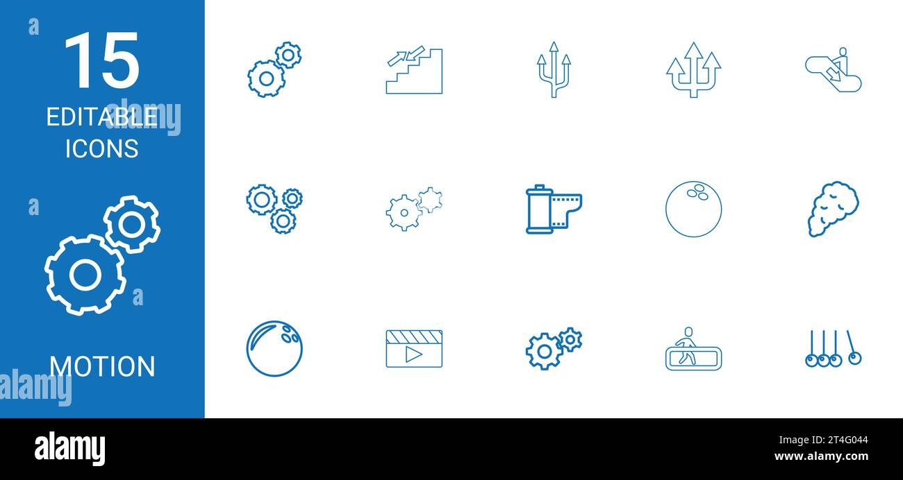 15 motion icons Royalty Free Vector Image Stock Vector Image & Art - Alamy