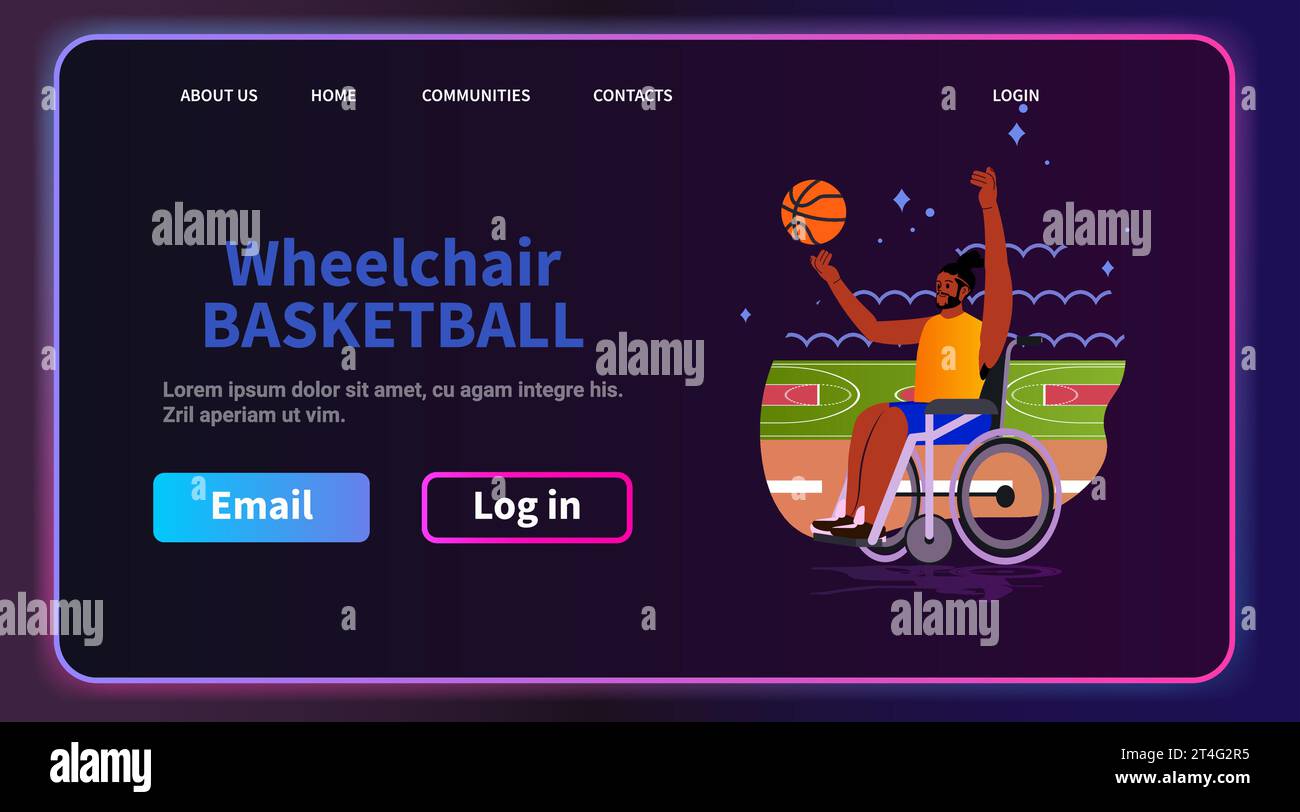 disabled african american man in wheelchair play basketball people with ...