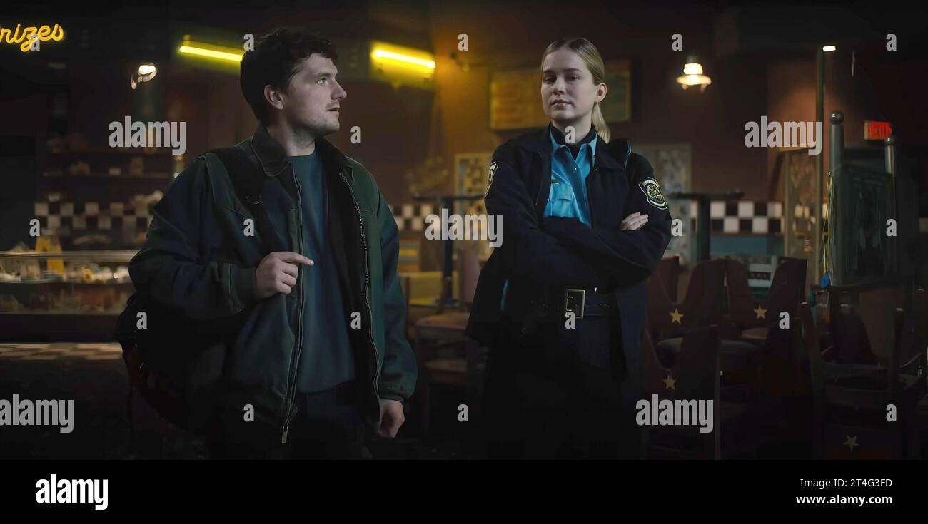 FIVE NIGHTS AT FREDDY'S, from left: Josh Hutcherson, Elizabeth Lail ...