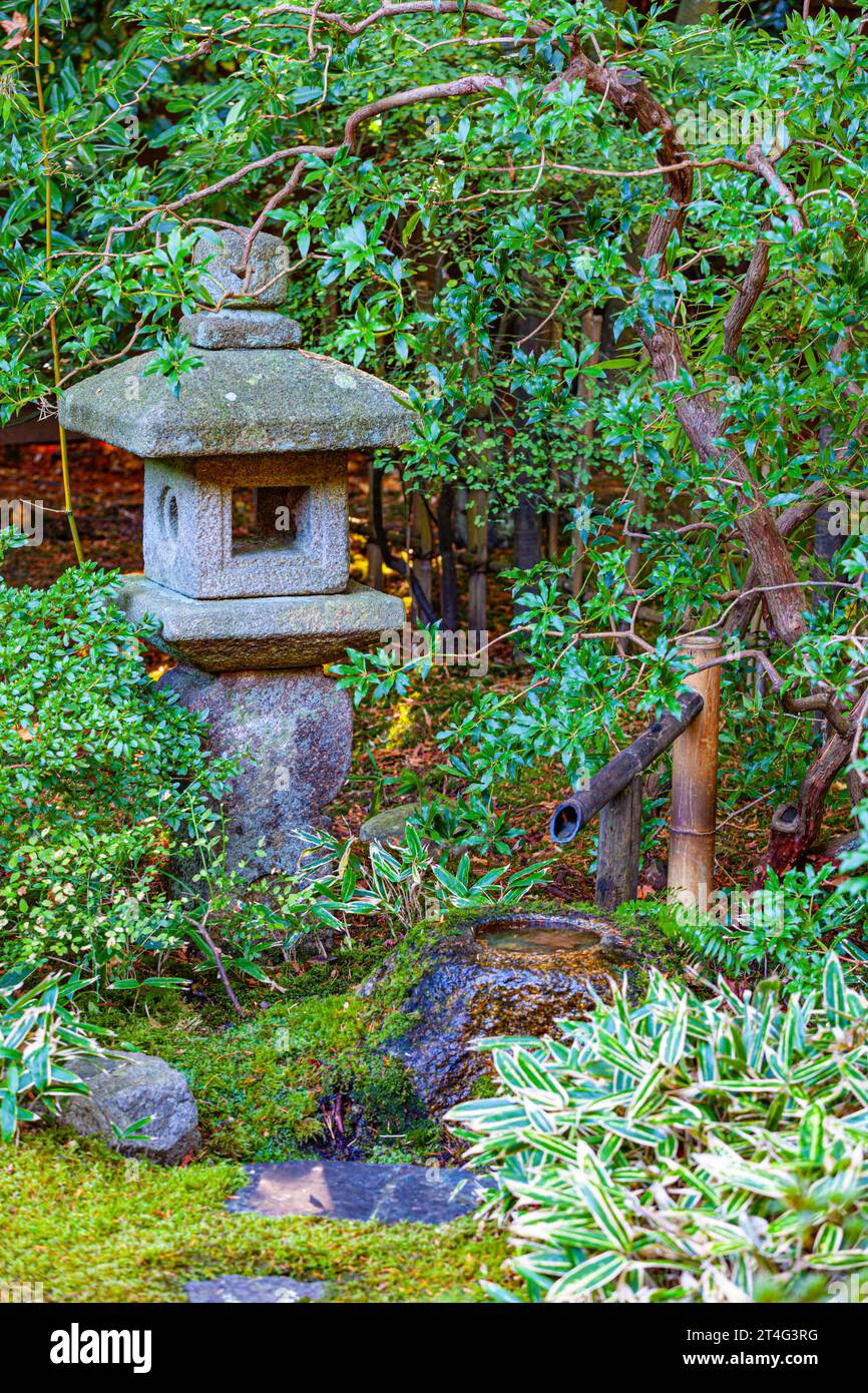 Japanese ornament in Nitobe Japanese Garden UBC Vancouver Canada Stock ...