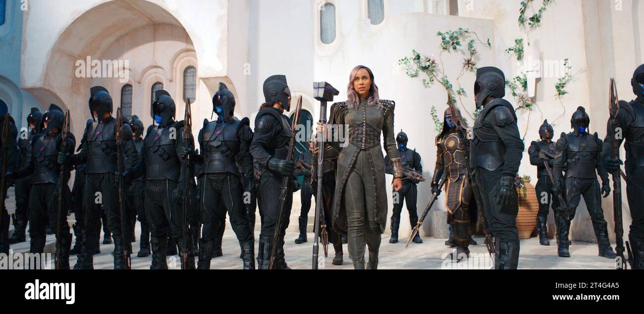 THE MARVELS, (aka CAPTAIN MARVEL 2), Zawe Ashton as Dar-Benn (center ...